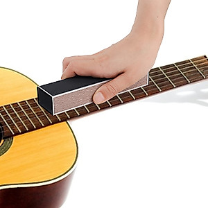 SOUJOY 17 Pieces Guitar Luthier Tool Set, Including Fret Rubber Hammer, Fret Crowning File, Fret Leveling Beam Sanding Leveler Beam, Fret Rocker, Fingerboard Guards, String Spreaders