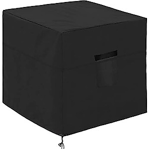 Little World Air Conditioner Cover for Outside Unit, Universal Veranda Winter AC Cover American Standard Furniture Central Outdoor Vent Full Cover 24x24x30 Inch, Square