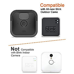 Blink Outdoor Camera Silicone Skin Cover, COOLWUFAN Anti-Scratch Protective Cover for All-New Blink Outdoor/Indoor – Wireless Camera System - Blink Outdoor Camera Best Accessories (Black (3 Packs))