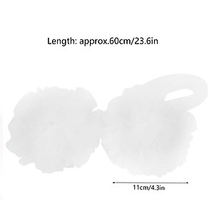 Nets for Cribs Babies Flower Ball Bed Decorative Baby Bed Net Hanging Flower Ball Crib Accessories Wall Pendant Decoration for Kids Room (White)