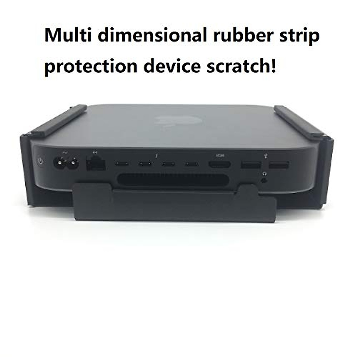 JINGCHENGMEI Mac Mini Mount - Mount for Mac Mini No Scratches on Your Equipment (MacMiniMount, Black)