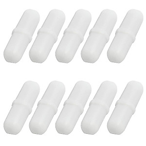Toolly 10 Pack Magnetic Stir Bars, PTFE Magnetic Stirrer Mixer, Ring Shape Lab Spinbar Stiring Rod (Diameter 7mm,Length 25mm)