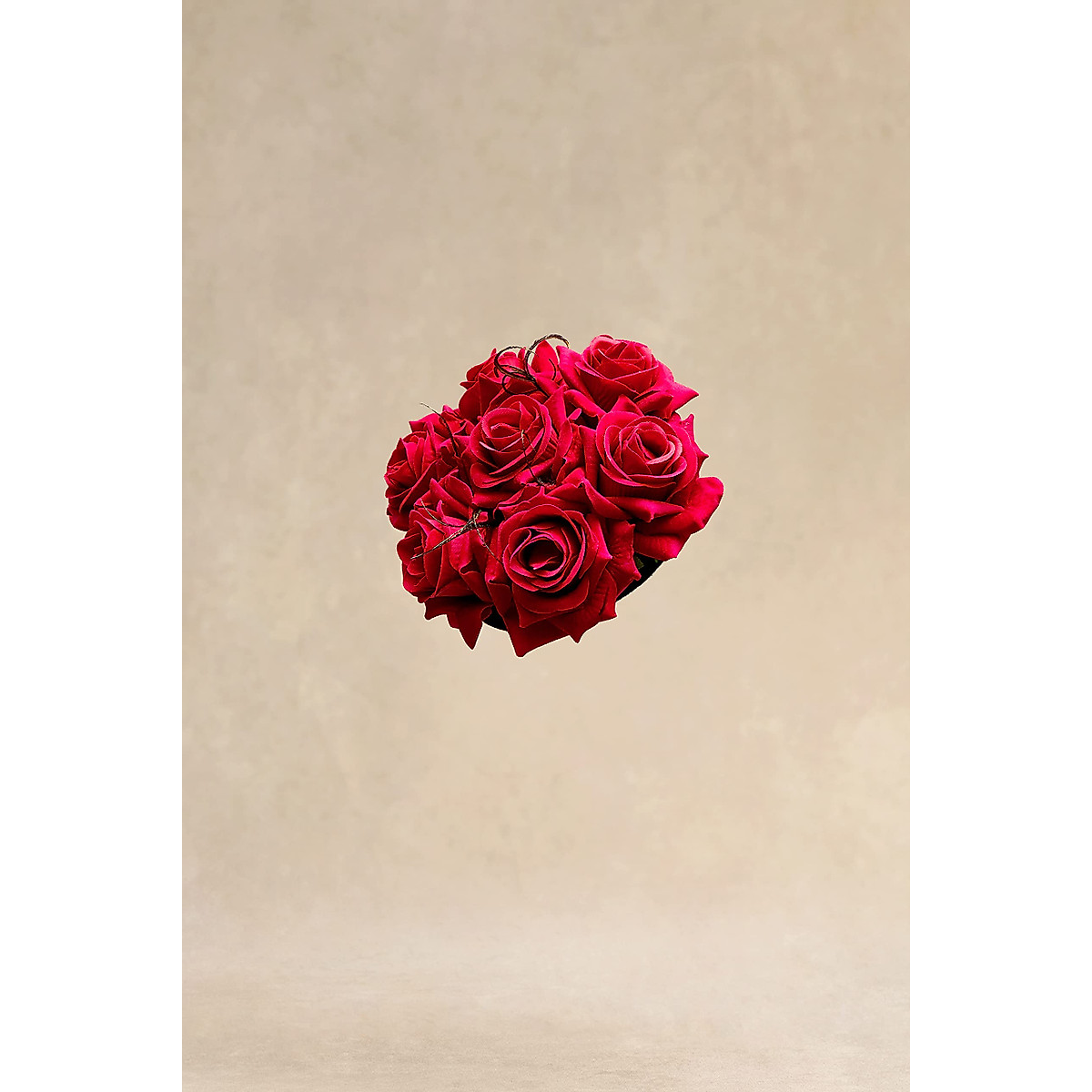 BABEYOND Floral Fascinators for Women Feather Fascinators Headband for Cocktail Tea Party (red)