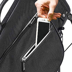 IZZO Ultra Lite Stand Bag, Black,Black/White 3.2 pounds