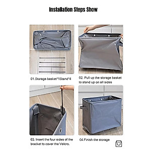 Under Desk Storage Basket For Work ,Mobile Rolling Cart ,Multipurpose Organizer, Storage Basket with Caster Wheels for Home Office School