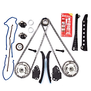 NMN Precision Camshaft Timing Chain Kit 3R2Z-6A257-DA Compatible with Ford & Lincoln Vehicles - 5.4L 24 Valve Triton Expedition, F-150, F-250, F-350 Super Duty, Mark LT, Navigator, FT54XLB06