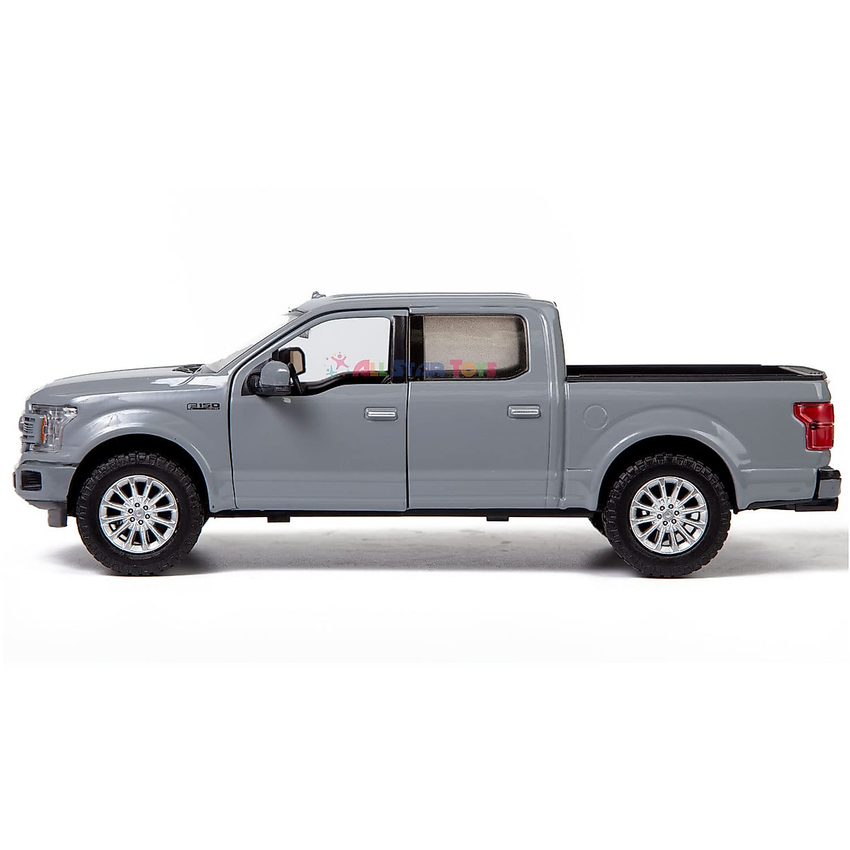 Motormax All Star Toys Exclusive 2019 Ford F-150 Limited Crew Cab Pickup Truck Abyss Gray 1/24 Diecast Model Car 79364 Grey