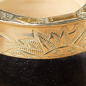 thebmate [Premium Yerba Mate Gourd Original Natural Calabash Teacup – Black Leather Wrapped Handmade in Uruguay - Mate Imperial