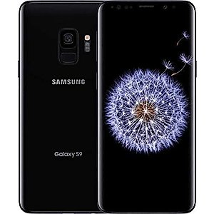Samsung Galaxy S9 64GB + 4GB 4G LTE (Works on Cricket At&t Tmobile Consumer Cellular) Unlocked GSM + (w/Fast Car Charger Bundle) (Black)