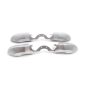 EEkiimy 2 Packs Replacement Paint Silver LB RB Bumpers Triggers+T8 Screwdriver T6 Screwdriver for Xbox One Elite Controller Repair parts Xbox One Controller Bumpers 3.5mm