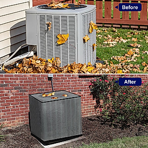 PATIKIL Air Conditioner Cover, 27.5x27.5x31.5 Outdoor AC Unit Mesh Covers Central AC Cover for Outside Unit Protect from Leaves Clogging Branch Cotton, Black