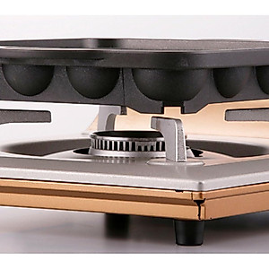 Takoyaki Grill Pan for Iwatani Cassette-feu Butane Stoves and Takoyaki Pick Set,