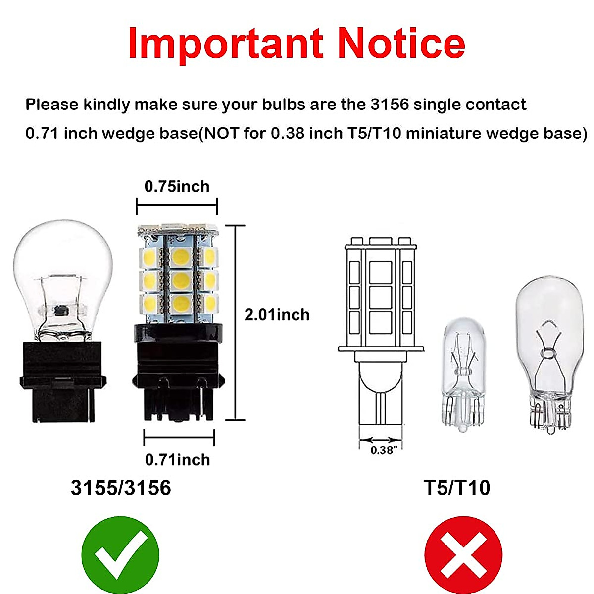 Makergroup S8 3156 Wedge Base LED Light Bulb 12VAC/DC Low Voltage 4Watt Warm White 2700K-3000K for Outdoor Landscape Lighting Pathway Deck Step Paver lights,Driveway Lights 6-Pack