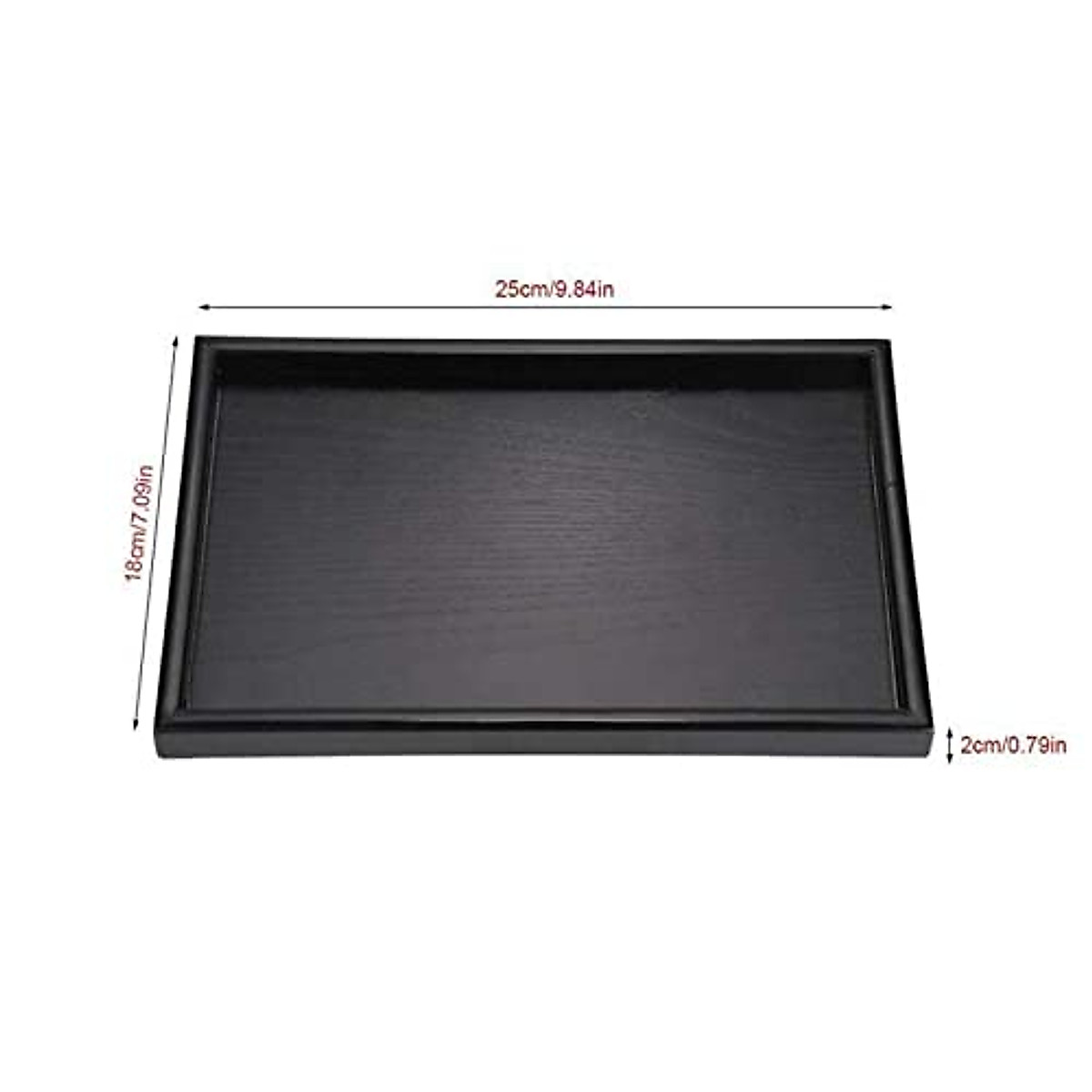 GEEKLLS Breakfast Tray Rectangle Shape Solid Wood Tea Coffee Snack Food Meals Serving Tray Plate Restaurant Trays Tea