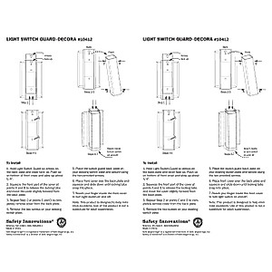 Child Proof Light Switch Guard -For Decora (Rocker) Style Switches