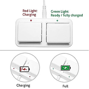 Charger Station (MPS Chip MP2615GQ) Compatible with Arlo Pro, Arlo Pro 2, Arlo Go, Arlo Security Light, Fireproof Material Adapter with 1.2M Long Cable