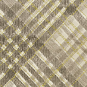 SAFAVIEH Porcello Collection 6' x 9' Grey / Dark Grey PRL7694A Modern Non-Shedding Living Room Bedroom Dining Home Office Area Rug