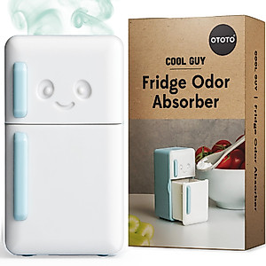 OTOTO Fridge Deodorizer - Refrigerator Deodorizer, Baking Soda Odor Absorber, Cute Kitchen Accessories, Baking Soda Container, Kitchen Gadgets (Fridge)