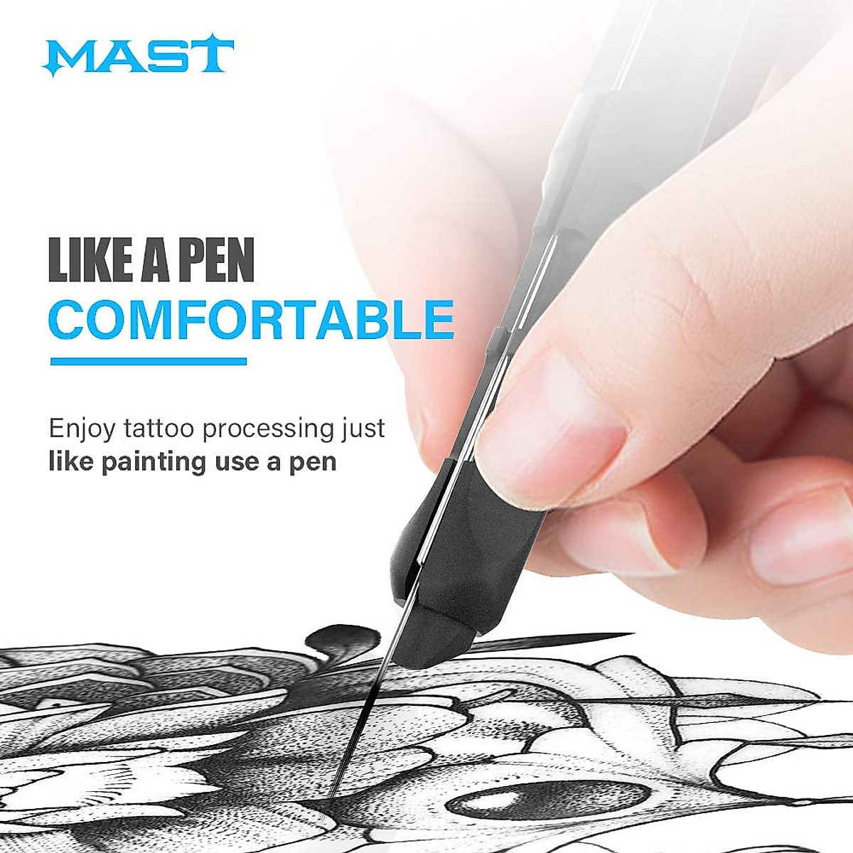 Dragonhawk Hank Poke & Stick Tattoo Kit Beginner Hand Home Tattoo Supply Kits Ink Needles Complete Set Stick DD-SZ