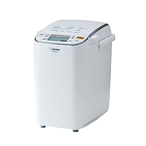 Zojirushi BB-PDC20BA Home Bakery Virtuoso Plus Breadmaker, 2 lb. loaf of bread, Stainless Steel/Black & BB-SSC10WZ Home Bakery Maestro Breadmaker, Premium White
