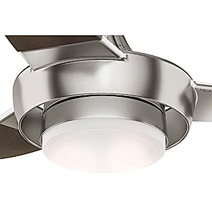 Casablanca Fan Company 59167 Casablanca Perseus Indoor/Outdoor Ceiling Fan with LED Light and Wall Control, Large, Brushed Nickel finish