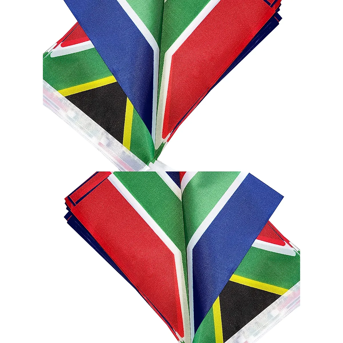 ZXvZYT South Africa South African Flag Banner String,Small Mini South Africa Pennant flags,For Grand Opening,National Sports Events,Party Festival Decorations(50 Feet 38 Flags)