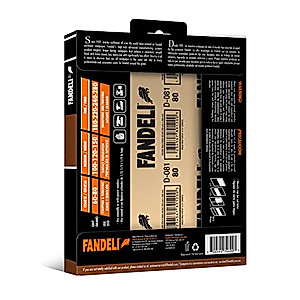 Fandeli | Multi-Purpose Sanding Paper | Assorted Grits (80,120,220) | 25 Sheets of 9'' x 11'' | Perfect for Sanding Metal and Sanding Wood | Hand Sanding | Orbital Sanders