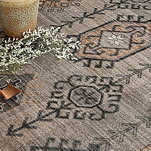 DECOMALL BAOLA 2x3 ft Door Mat Small Rugs for Entrance Welcome Mat, Brown 24x36 inch