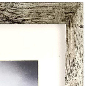 Art Emotion Farmhouse Rustic Woodgrain Style High Profile Picture Frame, Frame Height 1.75", 2 mm Reinforced Glass Light Oak Finish 16x20 Frames for 11x14 and 5x7 Photos, Pack of 2