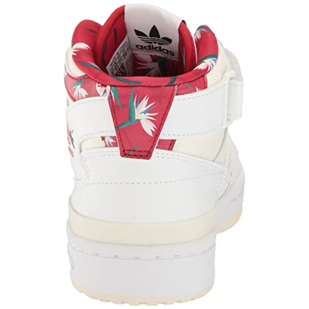 adidas Originals Womens Forum Mid White/Power Red 9, 9