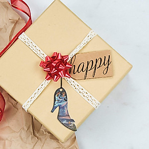 Disney - Cinderella - Glass Slipper Shaped Hanging Acrylic Print Accessory – for Gifting and Collecting