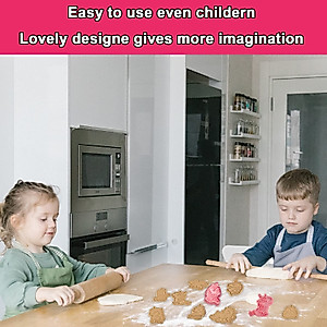 Leesgel Unicorn Party Decorations, 8 Styles Unicorn Cookie Cutters for Kids Birthday Party Supplies Favors, 3D Unicorn Biscuit Fondant Cookie Cutters Shapes for Baking