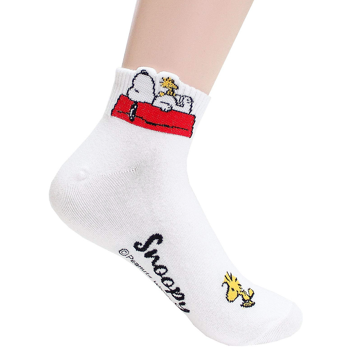 evei The Peanuts Snoopy Cartoon Movie Series Women's Original Socks (snoopy21_5pairs)