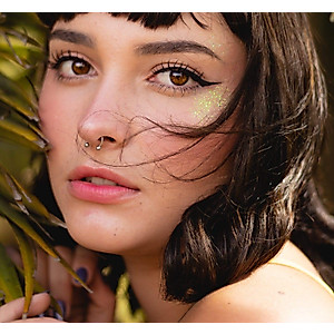 EASYGNAL Nose Hoop Ring Magnetic Septum Clip On Horseshoe Stainless Steel Faux Fake Non-Pierced