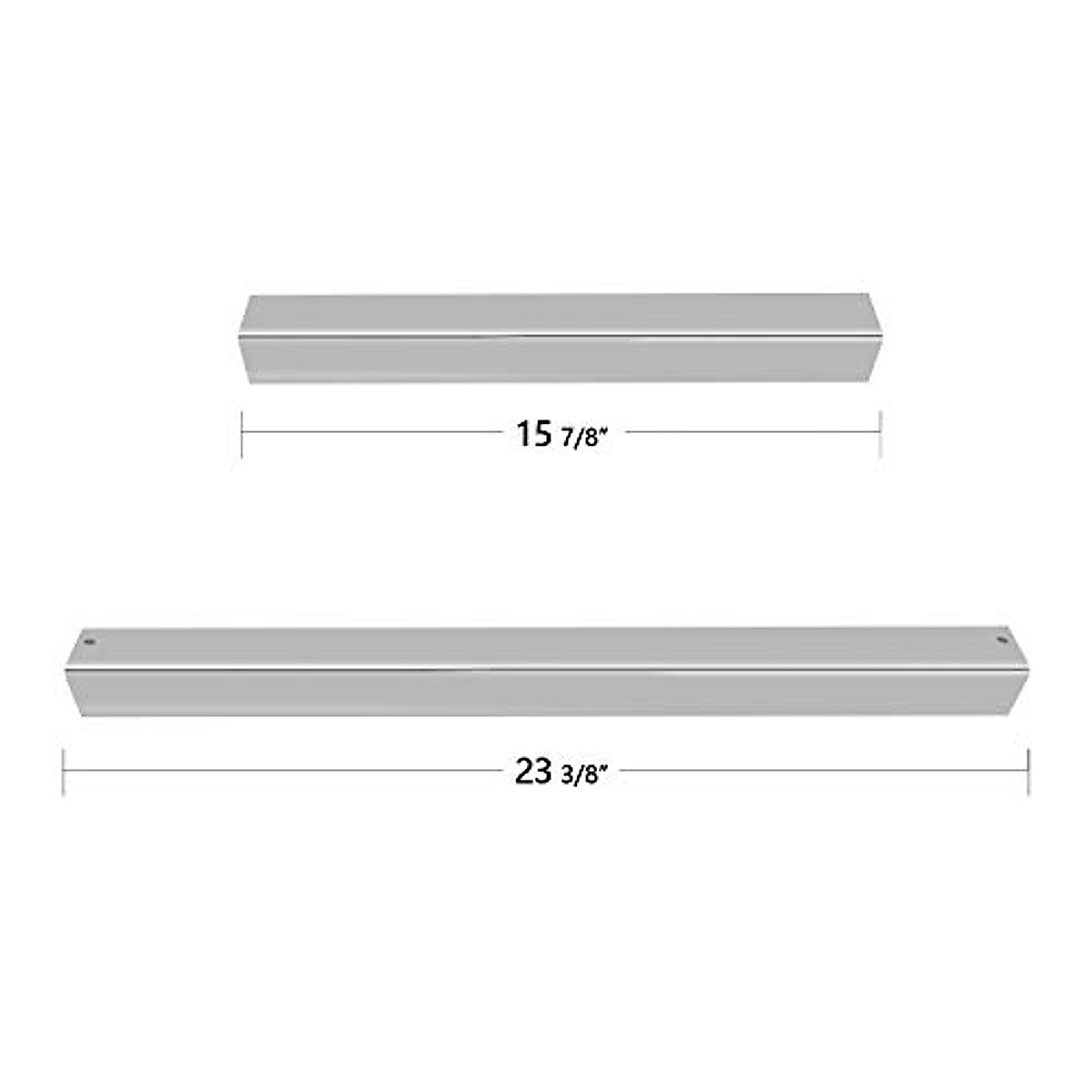 Hongso 13-Pcs Stainless Steel Flavorizer Bars and Burner Tube Kit Replacement for Weber Genesis I - IV, Genesis 1000-5000, Genesis Platinum I & II, with Side Control Panel, 5 pcs 23-3/8" 8 pcs 15-7/8"