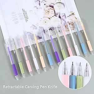 Craft Cutting Paper Pen Cutter Tool, Utility Precision Paper Cutting Carving Tools, DIY Drawing Scrapbooking Perfectly Accessories (12Pcs)