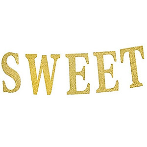 Home Sweet Home Banner - Welcome Home Bunting Garland for Housewarming/Family Party Decorations, Welcome Home Sign Gold Black Glitter.