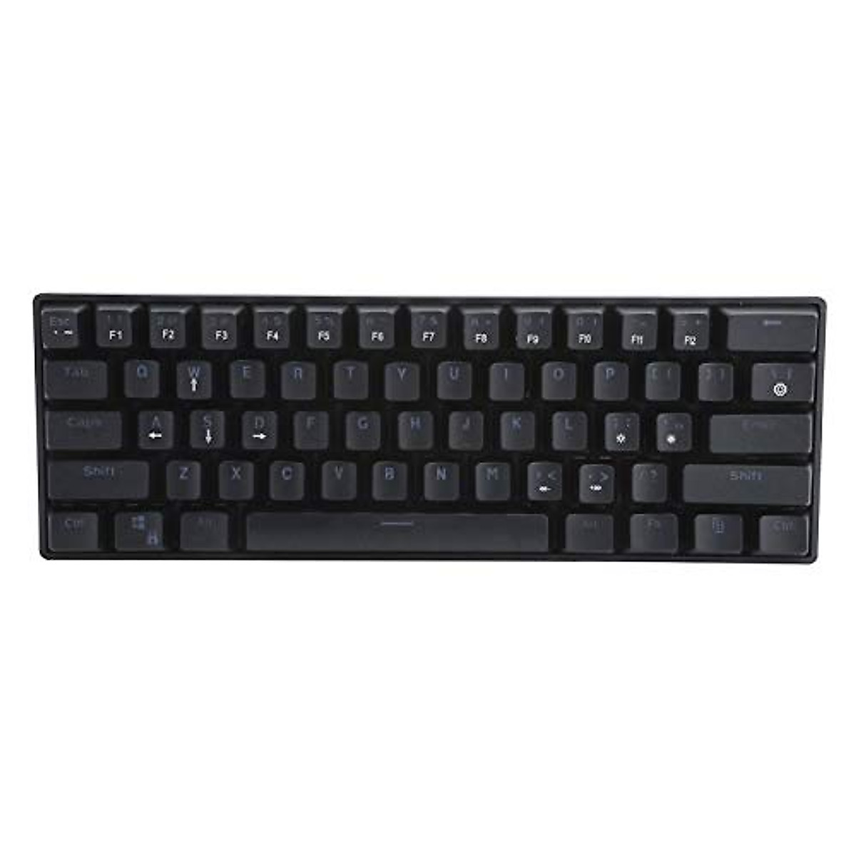 61 Key Wired Mechanical Keyboard, LED Backlit Gaming Keyboard with Blue Switch Back Light USB Universal Mechanical Gaming Keyboard for Computer