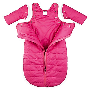 baby deedee Sleep Nest Travel Quilted Baby Sleeping Bag Sack with Sleeves, Hot Pink, Large (18-36 Month)