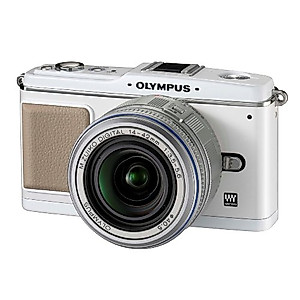 Olympus PEN E-P1 12.3 MP Micro Four Thirds Interchangeable Lens Digital Camera with 14-42mm f/3.5-5.6 Zuiko Digital Zoom Lens (White Body/Silver Lens)