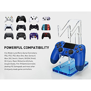 OAPRIRE Universal Dual Controller Holder for PS4 PS5 Xbox One Switch PC, Controller Stand Gaming Accessories