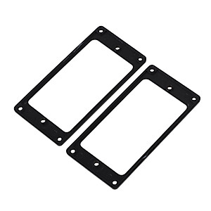 lovermusic Plastic Thickness 3mm Flat Bottom Pickup Ring Pickups Cover Frame for Electric Guitar Pack of 2