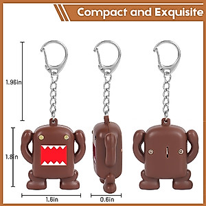 Pealonster Domo kun LED Keychain Flashlight - Ultra Bright, Cute Design with Sound Effects - Perfect for Car Keys and On-the-Go Fun - Battery Included