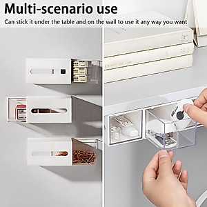 Wall Mounted Qtip Holder Dispenser,Bathroom Organizers and Storage for Cotton Ball,Cotton Swab,Cotton Round Pads,Floss Picks - Bathroom Accessories Set Office Dresser Organizer,No Drilling(3 Pack)