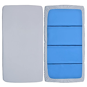 Nap Mat Cover 19" x 45" x 4" Fit for ECR4Kids Everyday Folding Rest Mat, Super Soft & Breathable Microfiber Baby Nap Mat Sheet for Preschool or Day Care, Boys and Girls, Gray