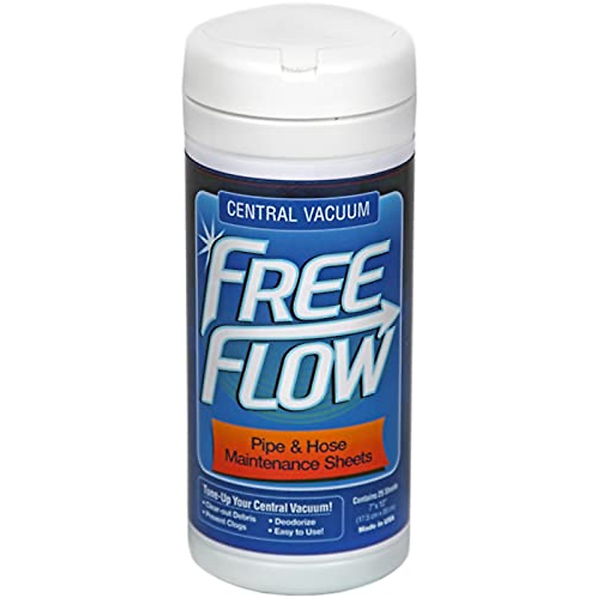 FreeFlow Central Vacuum Maintenance Sheets