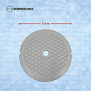 Poolzilla Pool Skimmer Cover 7.75-inch Diameter for Inground and Aboveground Pools Skimmer Lid Replacement for Pentair HydroSkim - Swimming Pool Accessories for Pool Maintenance- 1 Pack