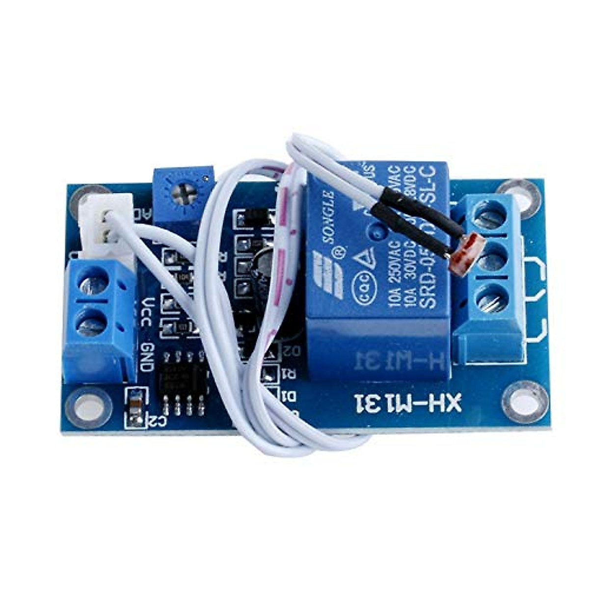 XH-M131 Photosensitive Resistor Module Brightness Automatic Control Module 5V 12V 24v Light Control Relay Light Switch CDS Control Module (5pcs - 5V)