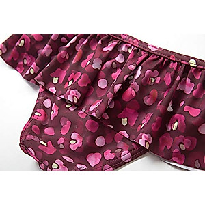 BONVERANO Little(Big) Girls Rashguards UPF 50+ Sun Protection Two Pieces Swimsuit with (Pink-Mao, 3-6M)