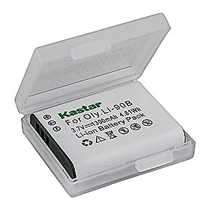 Kastar Battery (4-Pack) for Olympus LI-90B, LI-92B, UC-90 Work with Olympus SH-1, SH-50 iHS, SH-60, SP-100, SP-100EE, Tough TG-1 iHS, Tough TG-2 iHS, Tough TG-3, XZ-2 iHS Cameras
